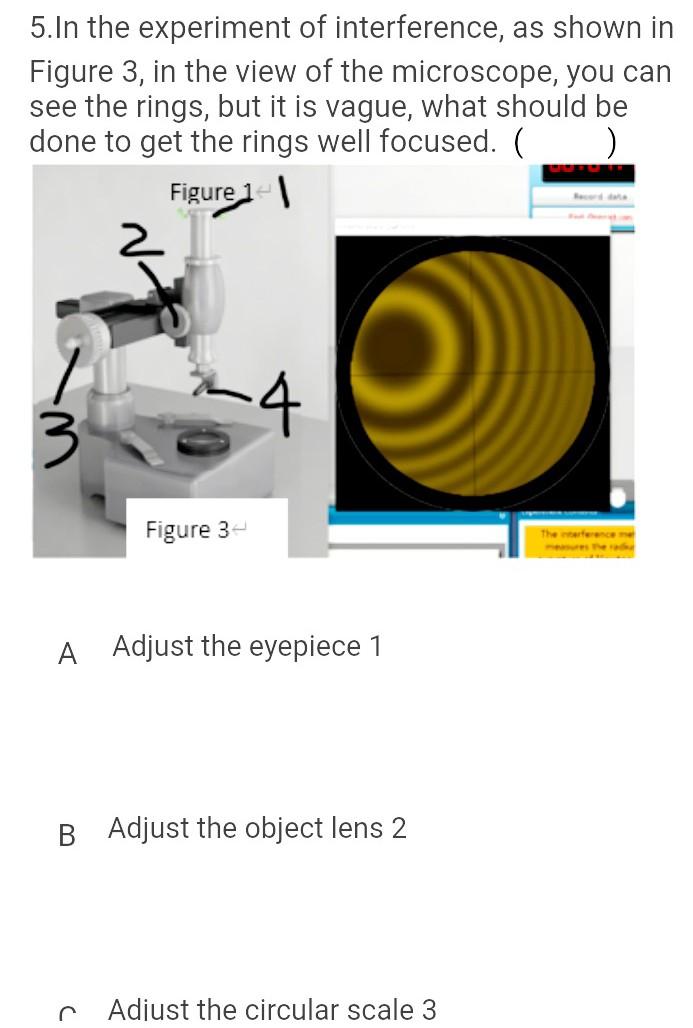 Solved 5.In the experiment of interference, as shown in | Chegg.com