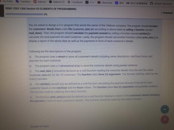 Solved SEMI CSCI 1300 Section 03 ELEMENTS OF PROGRAMMING | Chegg.com