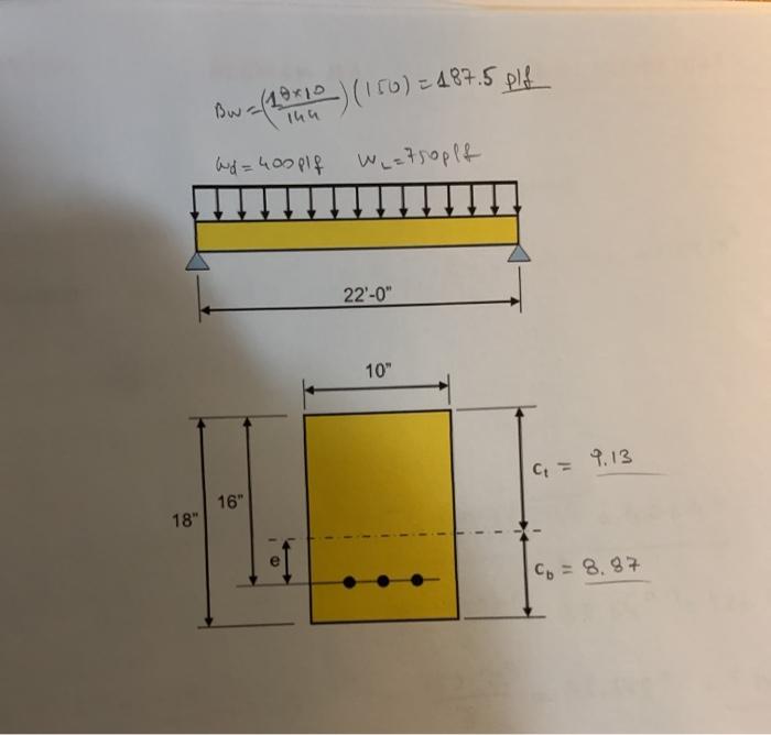 Solved Problem 1: For the rectangular post-tensioned | Chegg.com