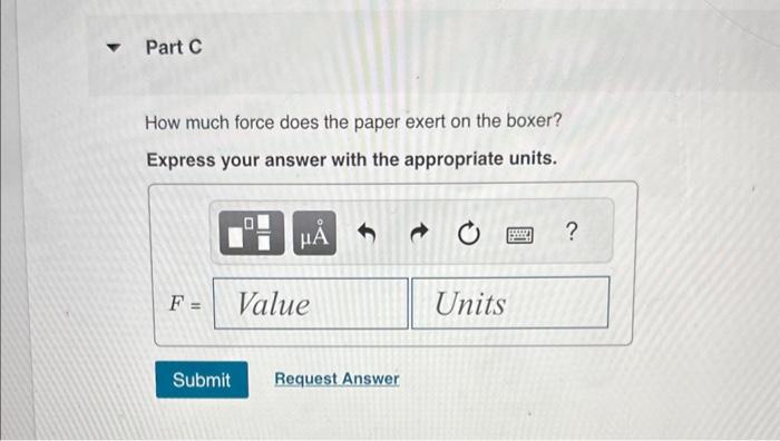 Solved A boxer punches a sheet of paper in midair and brings | Chegg.com