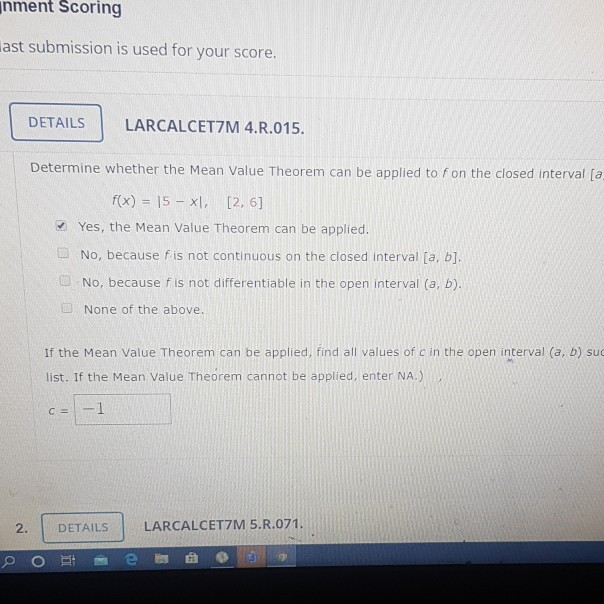 Solved inment Scoring Jast submission is used for your | Chegg.com