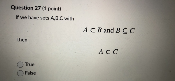 Solved 987654321 Question 3 (1 point) Consider the set D = | Chegg.com