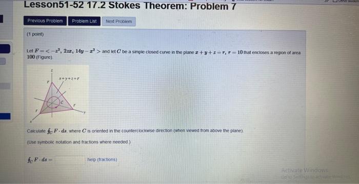 Solved Let F= −z2,2zx,14y−x2 and let C be a smple closed | Chegg.com