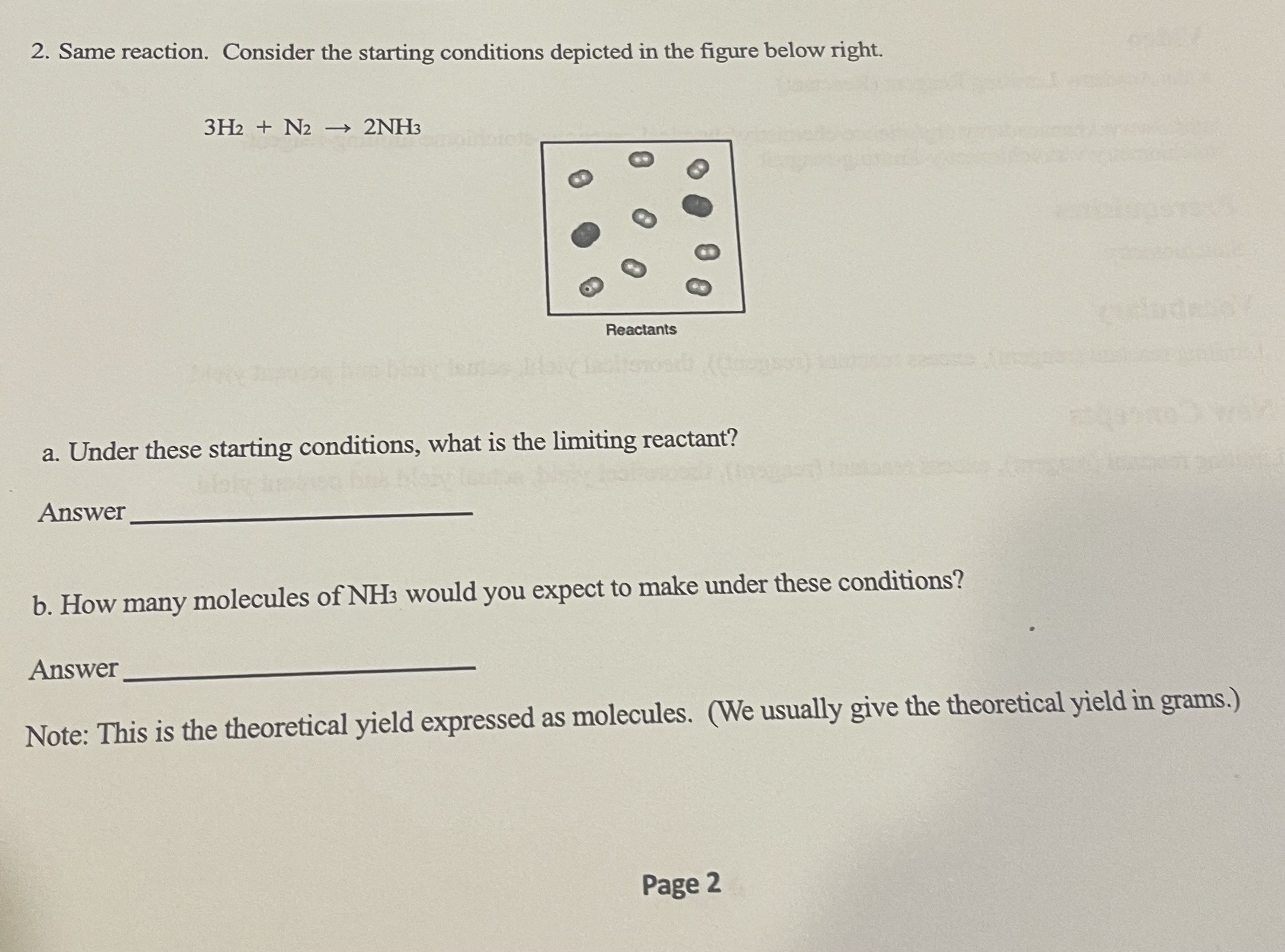 Solved Same reaction. Consider the starting conditions | Chegg.com