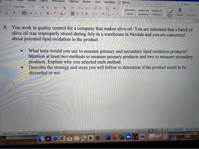 Solved Esign Layout References Mailings Review View