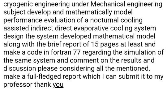 Solved cryogenic engineering under Mechanical engineering | Chegg.com
