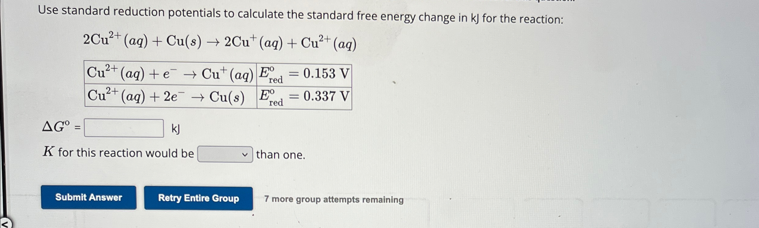 Solved Use Standard Reduction Potentials To Calculate The