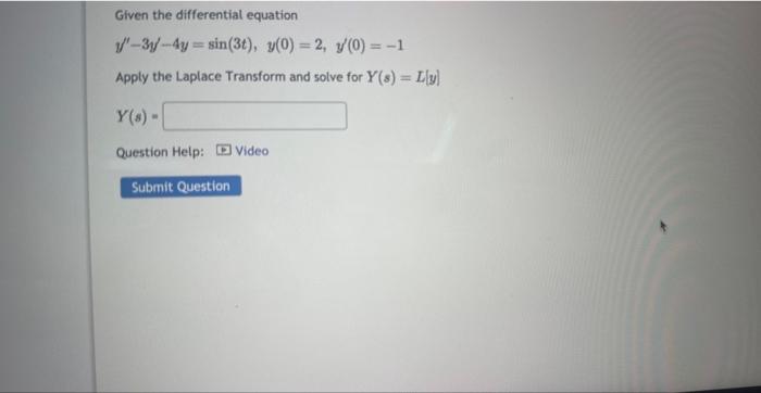 Solved Given the differential equation \\[ y^{\\prime | Chegg.com