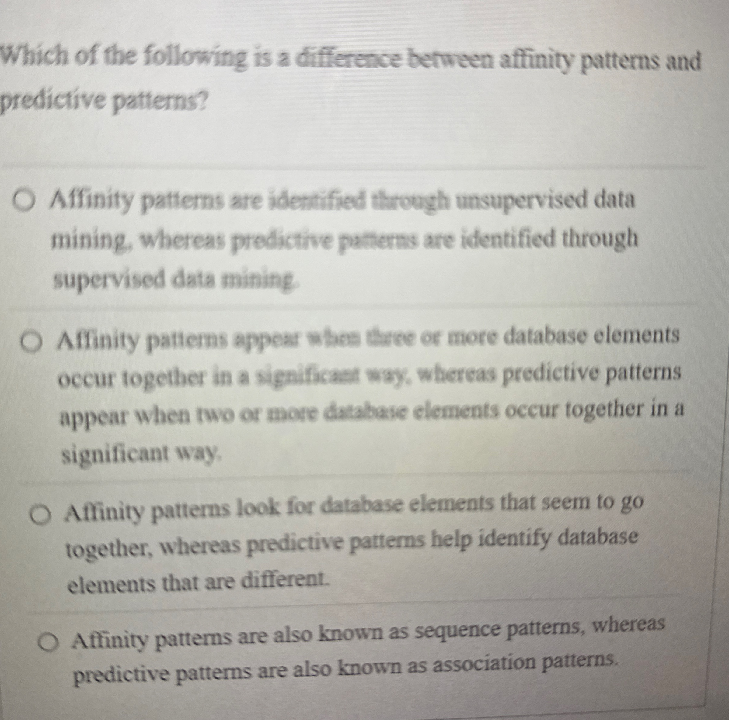 Solved Which of the following is a difference between | Chegg.com