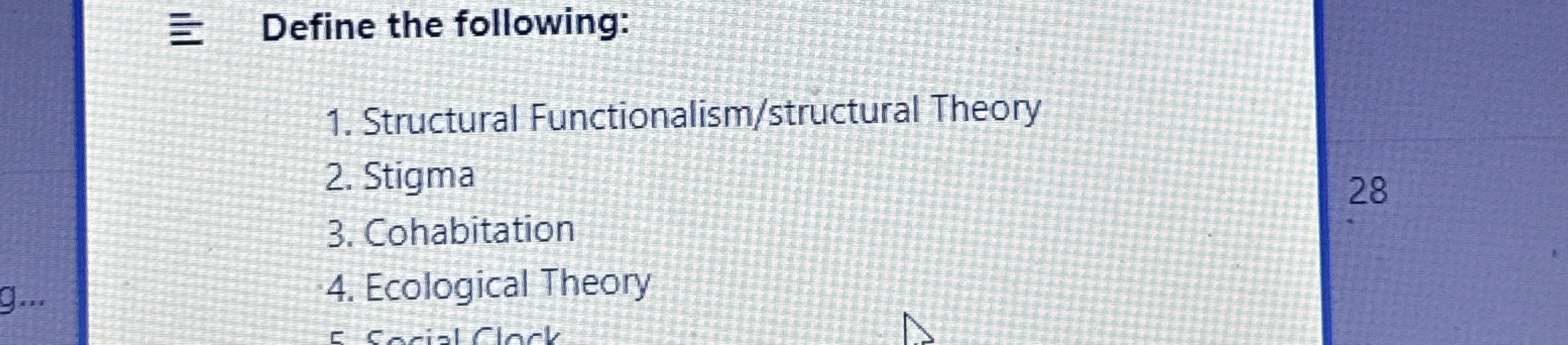 Solved Define the following:Structural | Chegg.com
