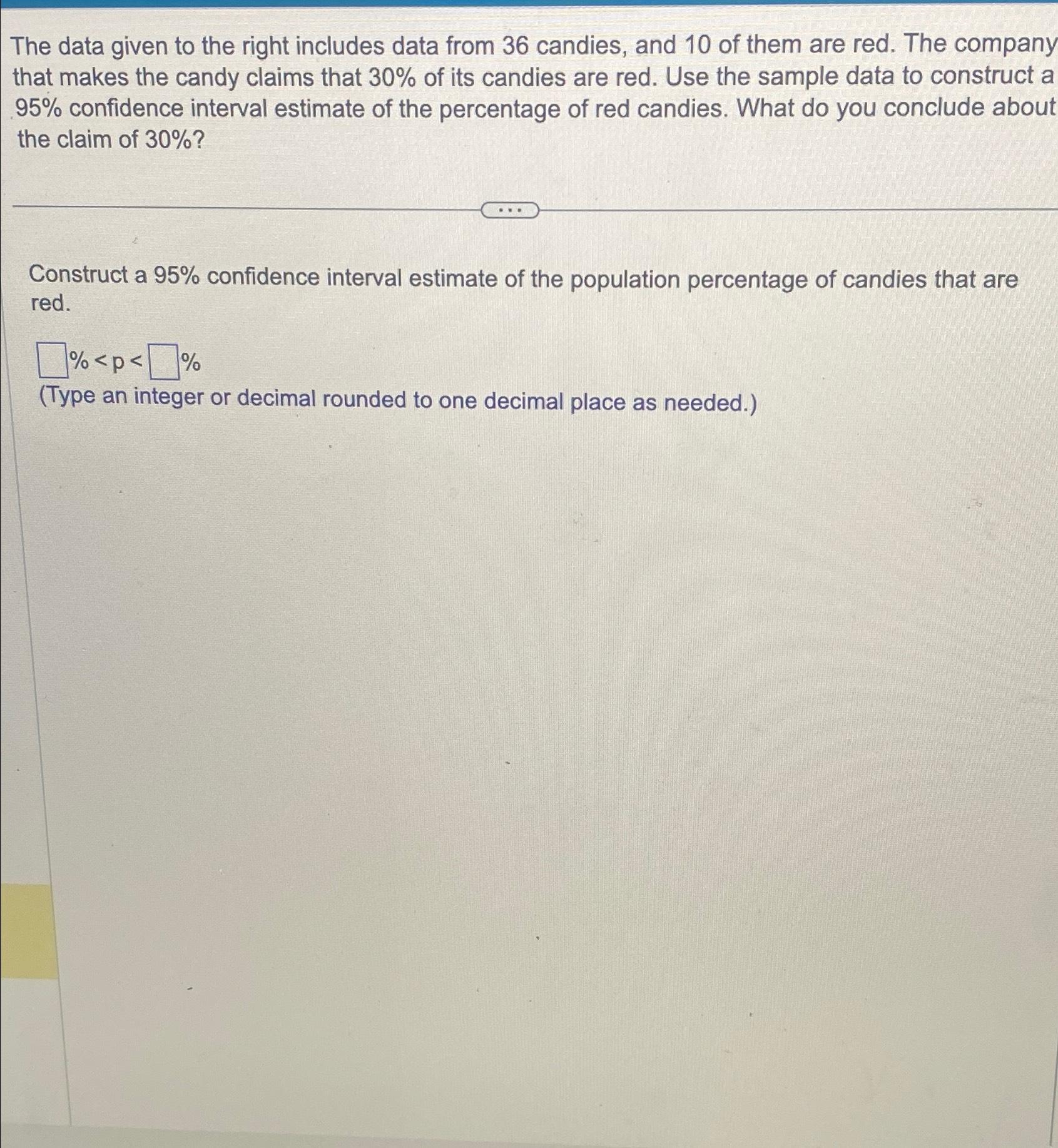Solved The data given to the right includes data from 36 | Chegg.com
