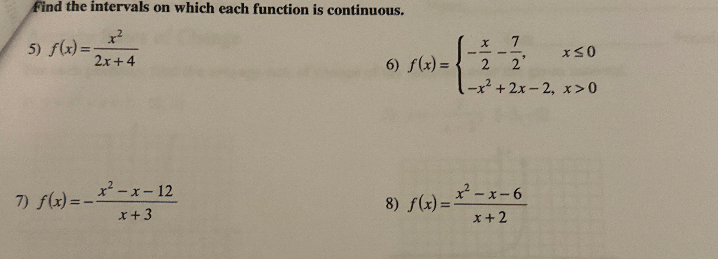 Solved find the intervals on which each function is | Chegg.com