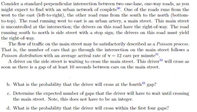 Solved Consider a standard perpendicular intersection | Chegg.com