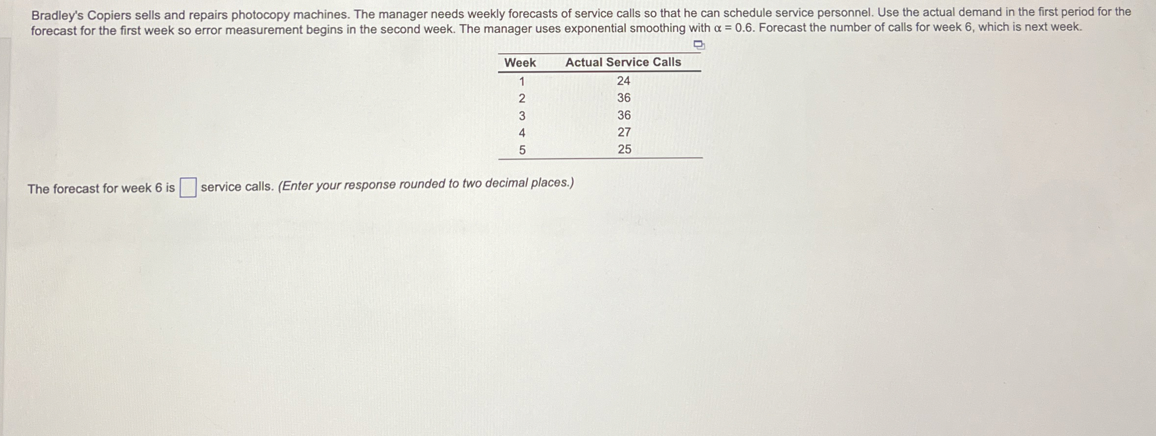 Solved Bradley's Copiers sells and repairs photocopy | Chegg.com