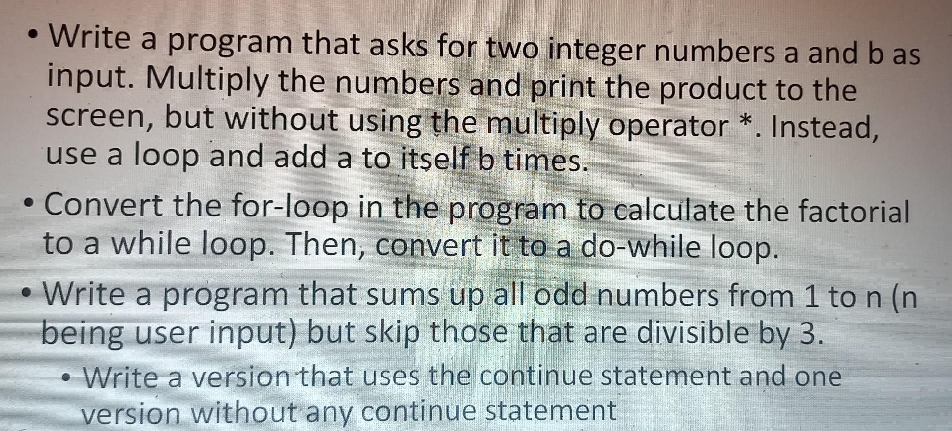 Solved - Write a program that sums up all values of even | Chegg.com