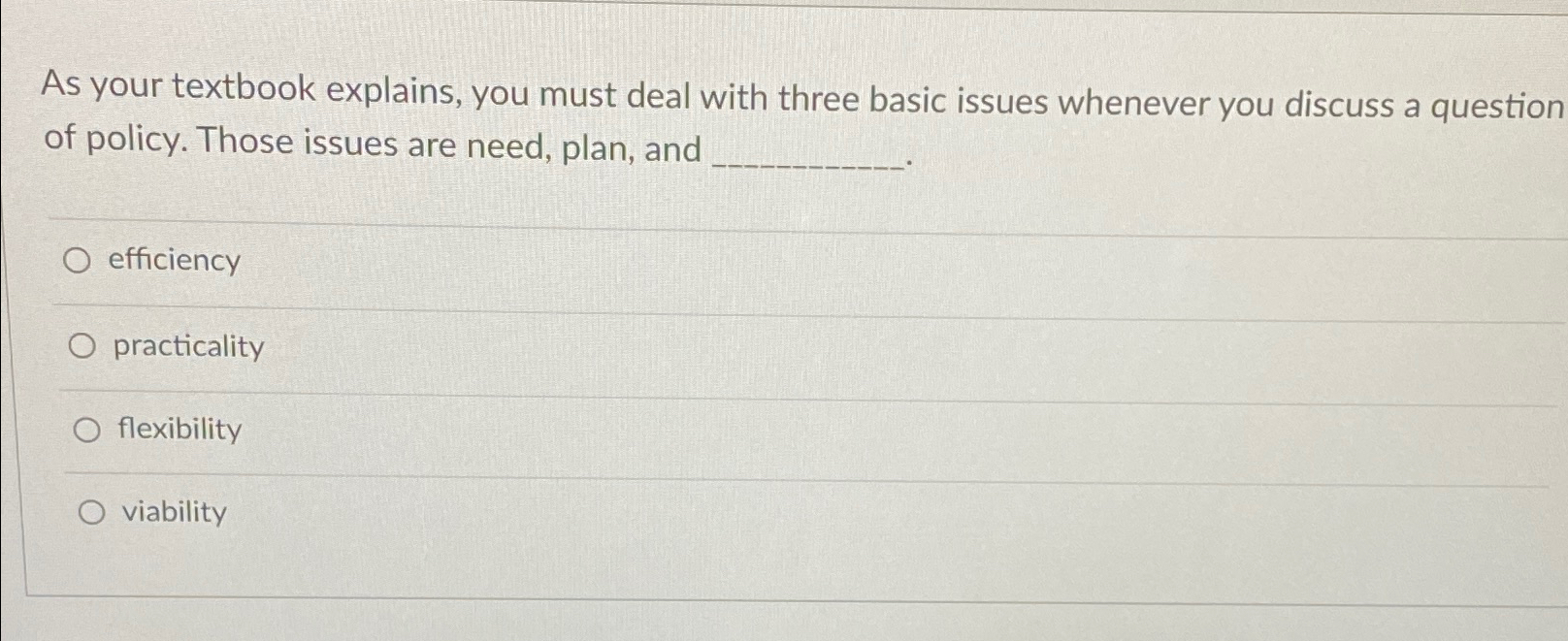 Solved As your textbook explains, you must deal with three | Chegg.com