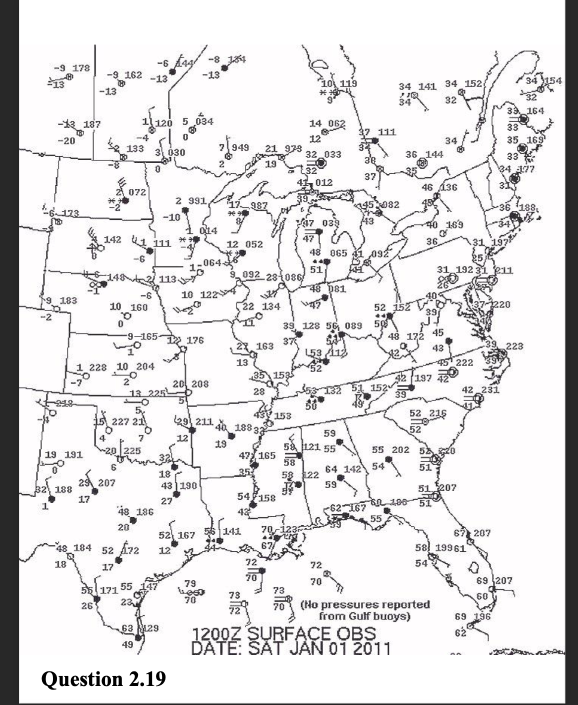 Using the provided weather map (see Images for Lab 2, | Chegg.com