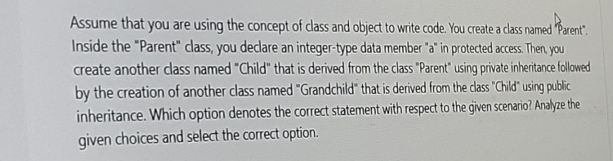 Solved Assume that you are using the concept of class and | Chegg.com