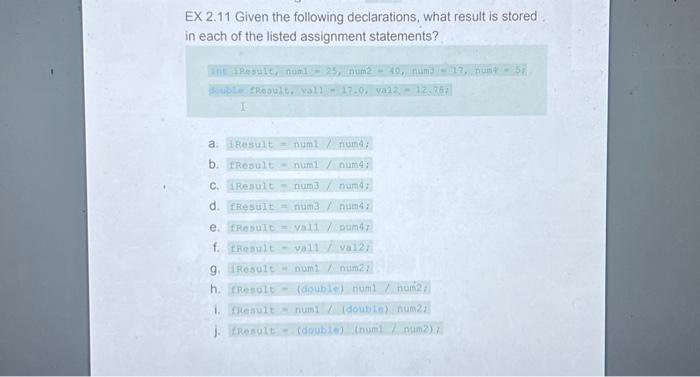 Solved EX 2.9 What value is contained in the integer | Chegg.com
