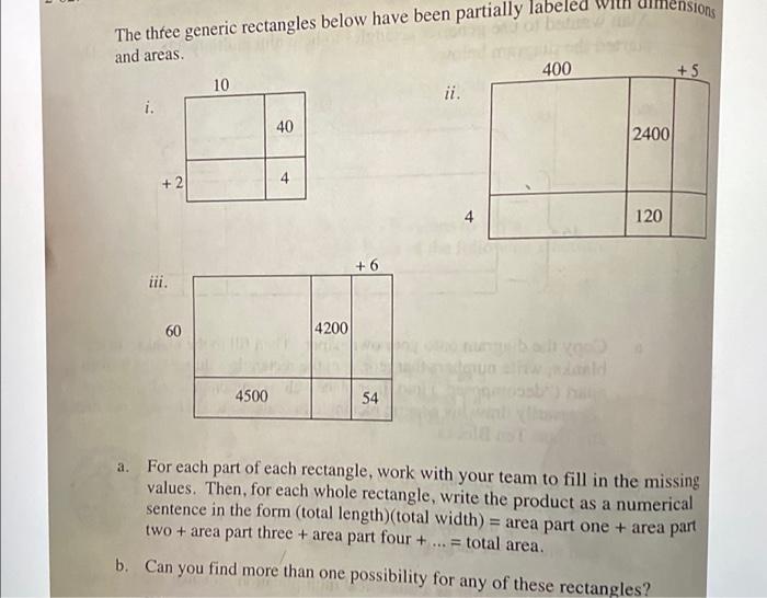 Solved The three generic rectangles below have been | Chegg.com
