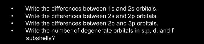 Solved HELP PLEASEE!!!Write the difference between 1s and 2s | Chegg.com