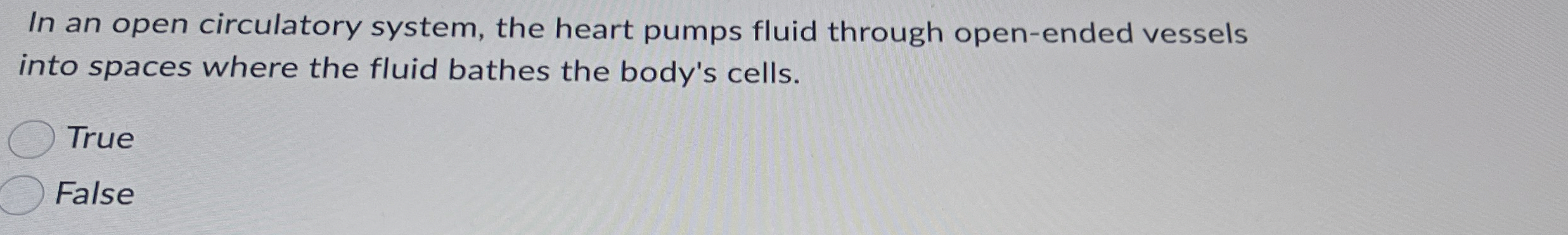 Solved In an open circulatory system, the heart pumps fluid | Chegg.com