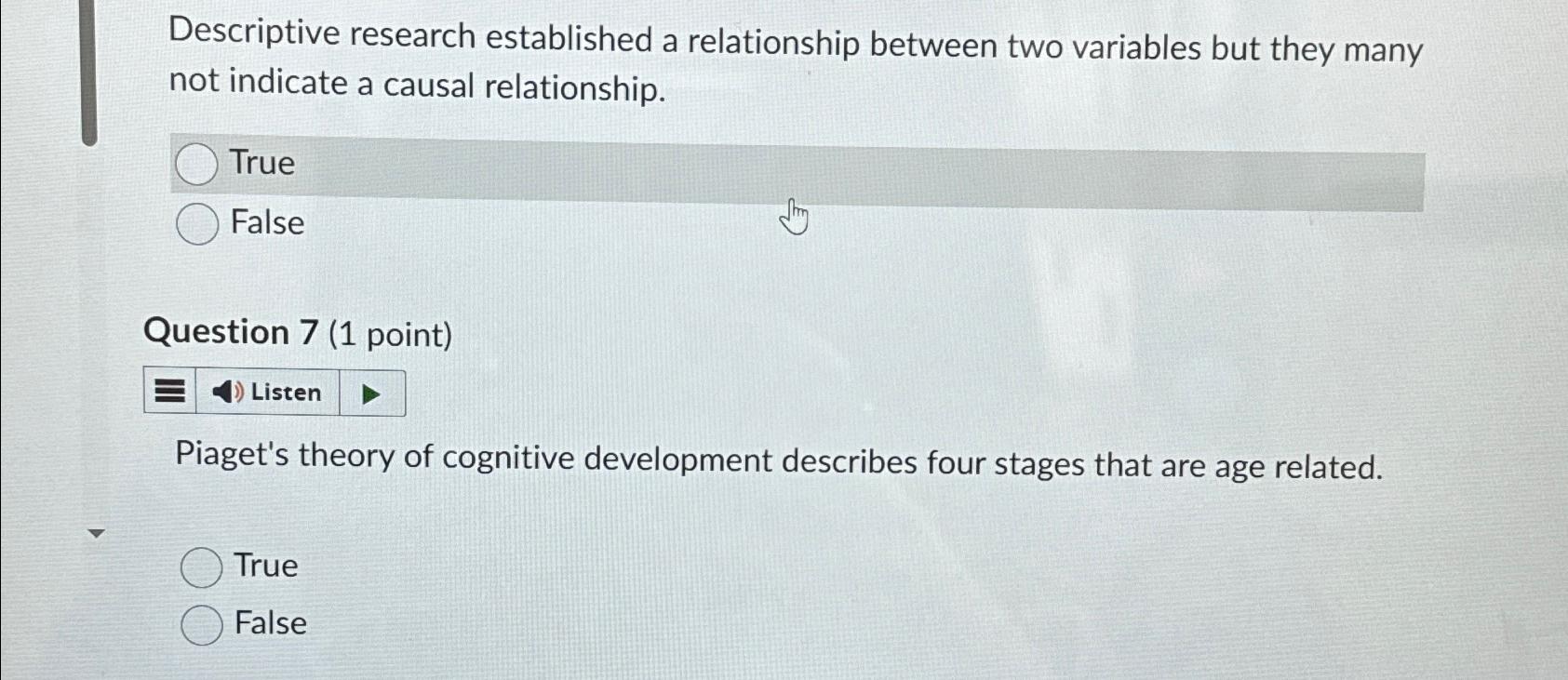 Solved Descriptive research established a relationship | Chegg.com