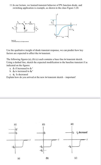 Solved 11. In our lecture, we learned transient behavior of | Chegg.com