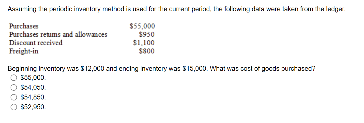 Assuming the periodic inventory method is used for | Chegg.com