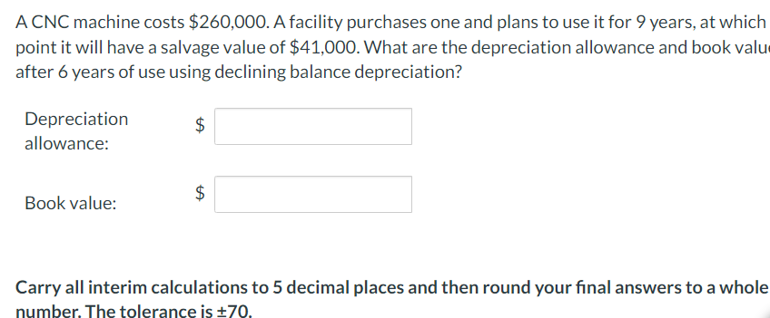 Solved Carry all interim calculations to 5 ﻿decimal places | Chegg.com