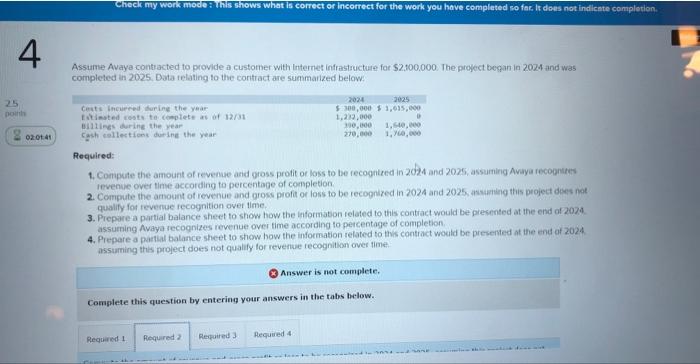 Solved Assume Avaya contracted to provide a customer with | Chegg.com