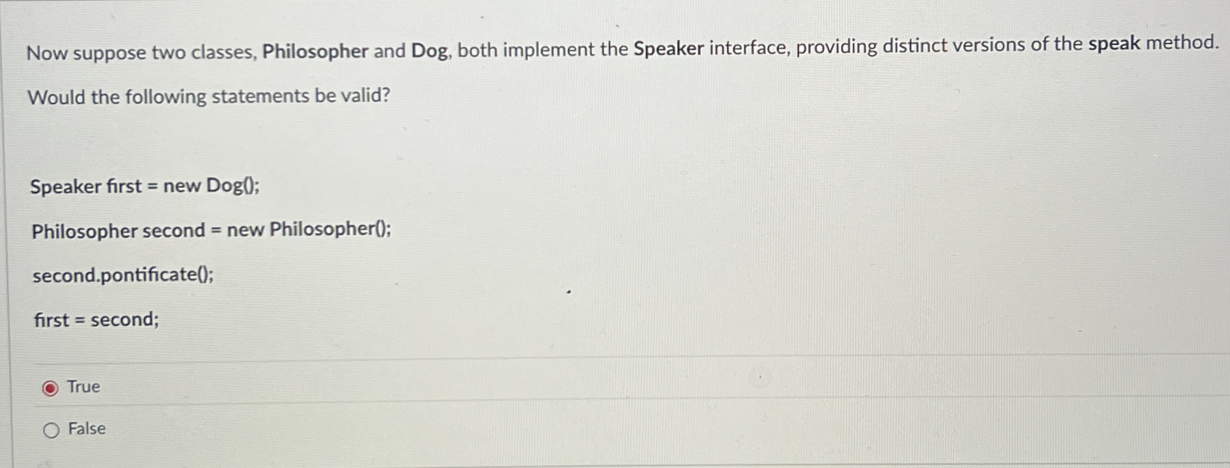 Solved Now suppose two classes, Philosopher and Dog, both | Chegg.com