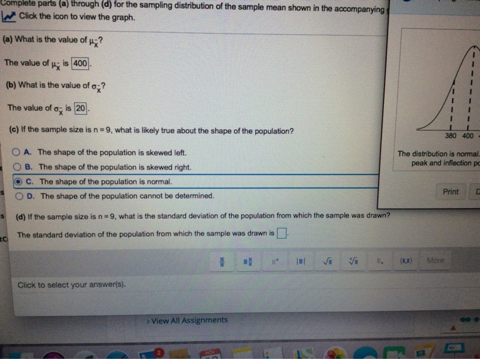 Solved Complete parts (a) through (d) for the sampling | Chegg.com