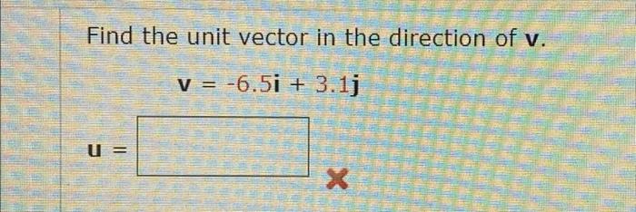 Solved Find the unit vector in the direction of v. | Chegg.com