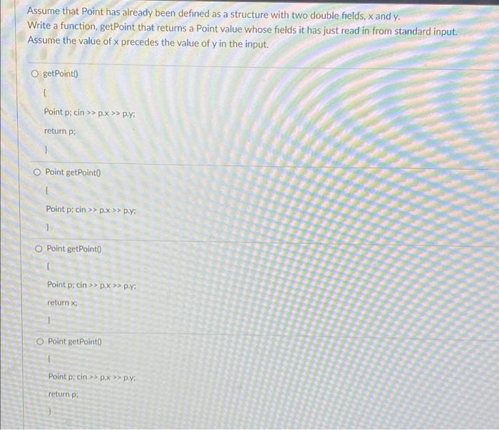 Solved Look At The Following Structure Declaration Struct