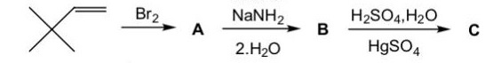 Solved Br2 NaNH2 Α. B H2SO4, H2O HgSO4 с 2.H20 | Chegg.com