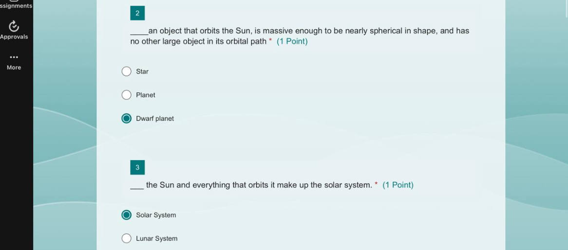 Solved an object that orbits the Sun, is massive enough to | Chegg.com
