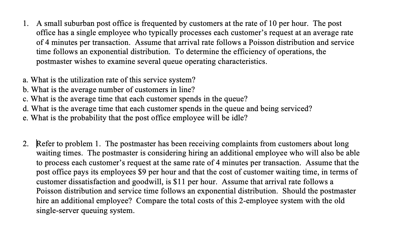 Solved please answer both questions and show all work, using | Chegg.com