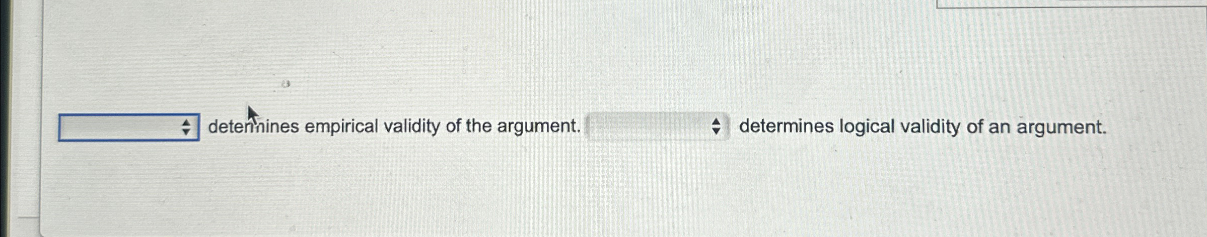 Solved detennines empirical validity of the argument. | Chegg.com