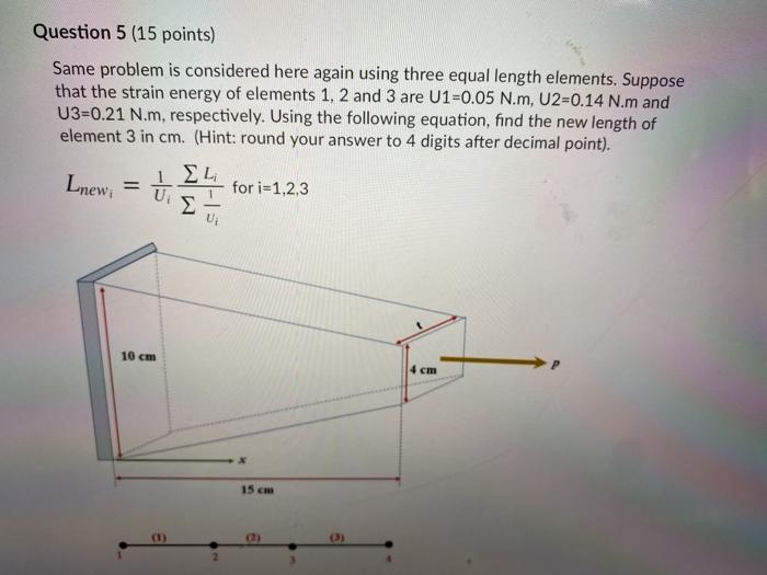 Solved Question 1 (15 points) Saved A wedge shaped bar, as | Chegg.com