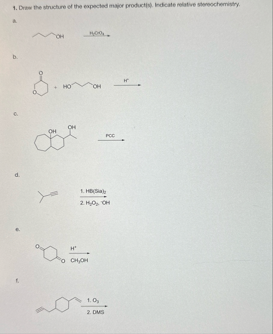 Solved Draw the structure of the expected major product(s). | Chegg.com