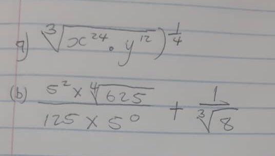 Solved simplify the following leaving the answer with a | Chegg.com