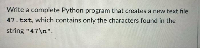 Solved Write a complete Python program that opens the text | Chegg.com