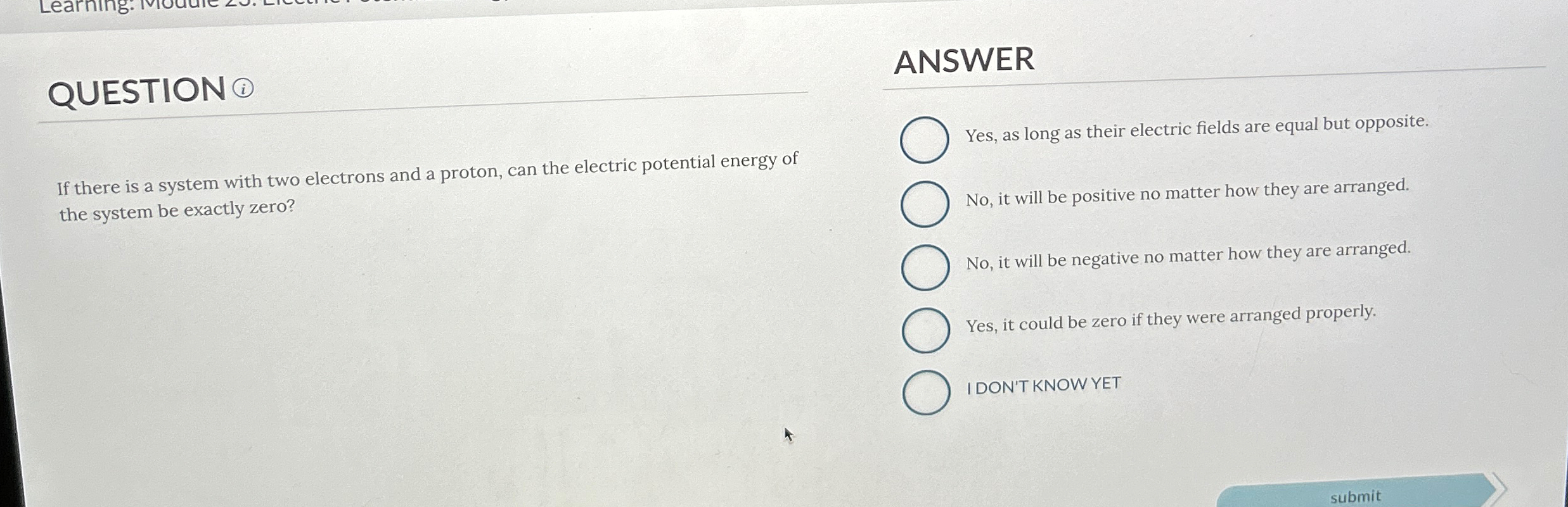Solved QUESTIONANSWER ﻿Yes, as long as their electric | Chegg.com