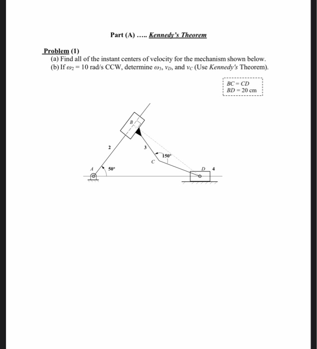 Solved Part (A) ..... Kennedy's Theorem Problem (1) (a) Find | Chegg.com