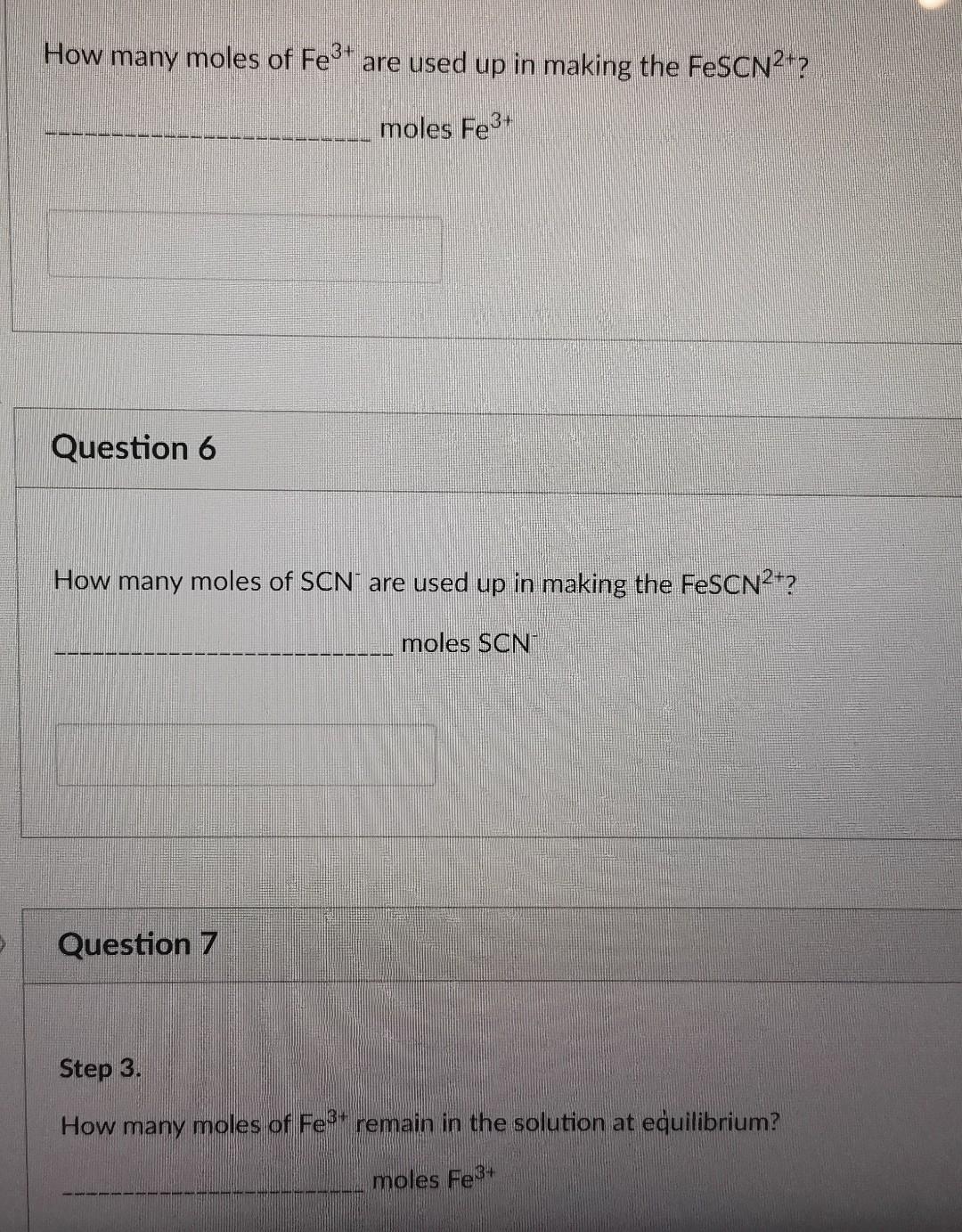 Solved A student mixes 5.00 mL2.00×10−3MFeCl3 with 3.00 | Chegg.com