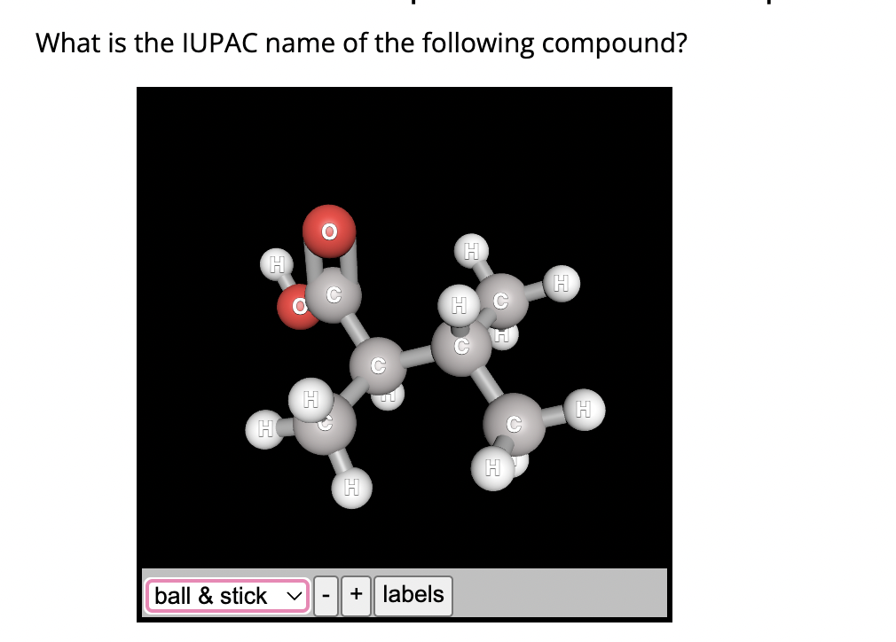 Solved What is the IUPAC name of the following compound? | Chegg.com