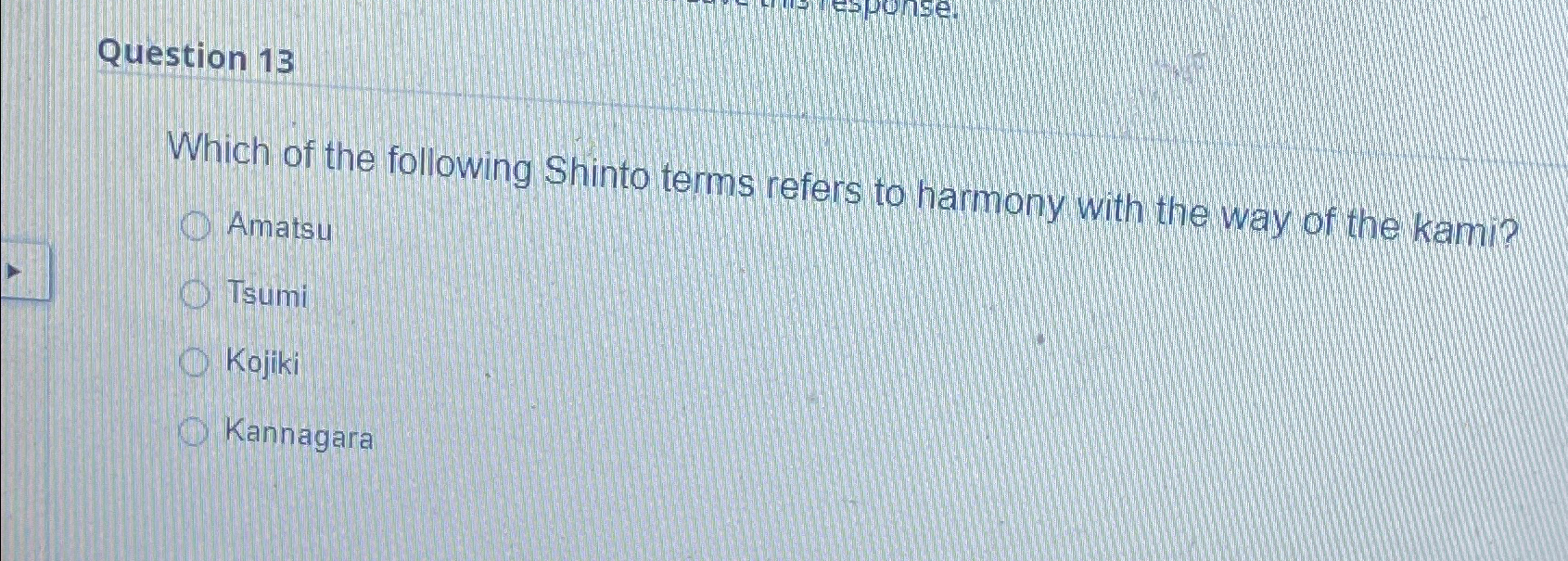 Solved Question 13Which of the following Shinto terms refers | Chegg.com