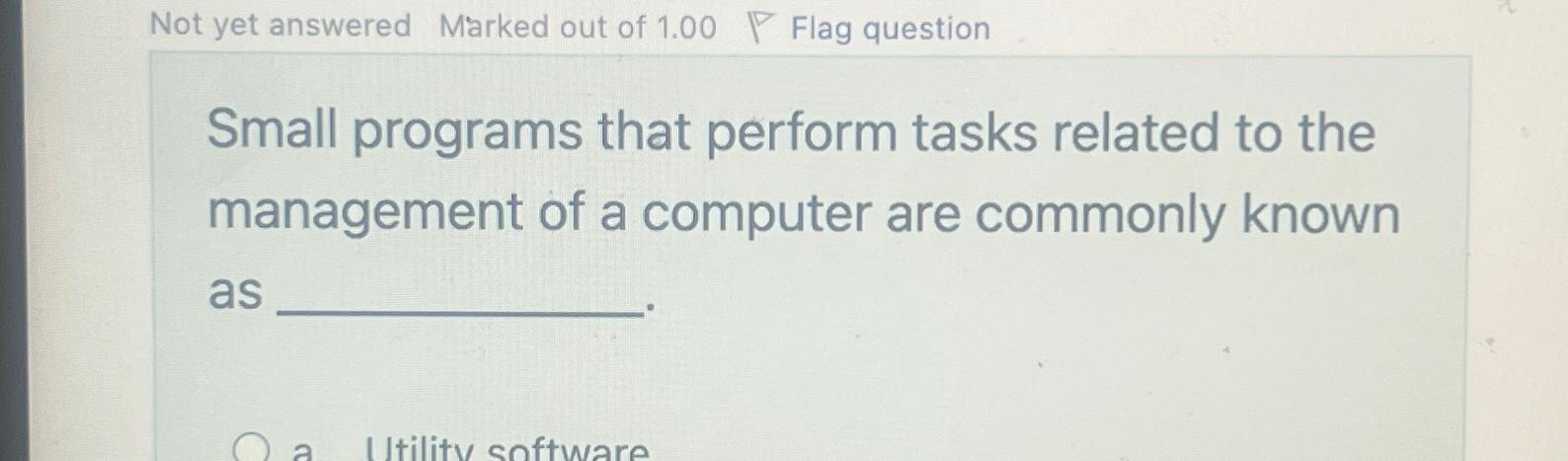 Solved Small programs that perform tasks related to the | Chegg.com