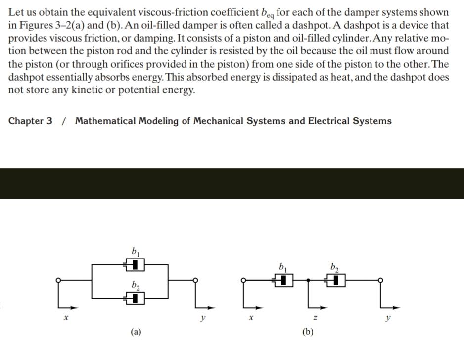 Solved Let us obtain the equivalent viscous-friction | Chegg.com